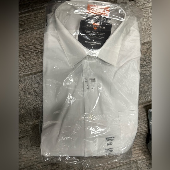 Van Heusen | Shirts | Van Heusen Mens Dress Shirt Regular Fit Stain ...